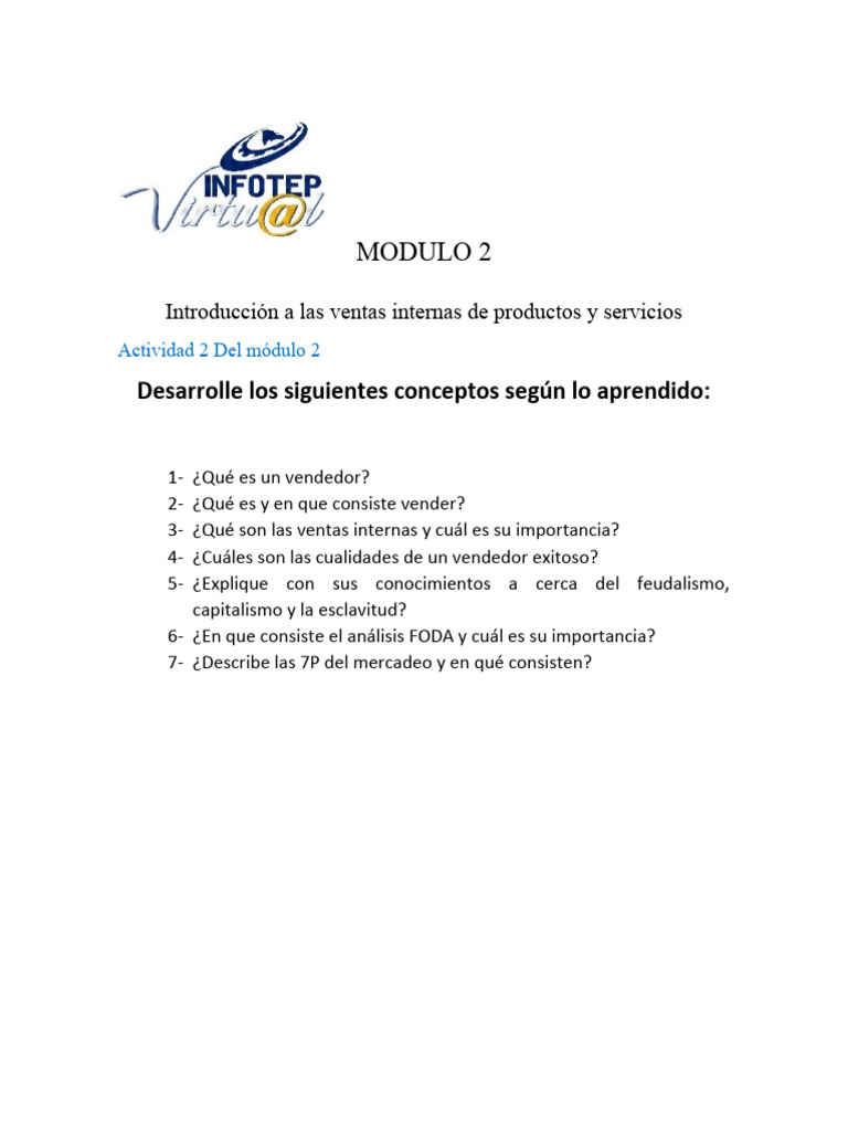 Actividad 2 Modulo 2 | PDF