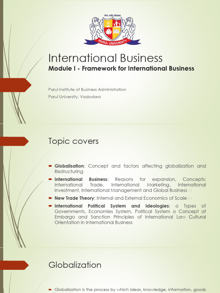 02 IB More On Unit 1 SEM 5 | PDF | Mercantilism | Globalization