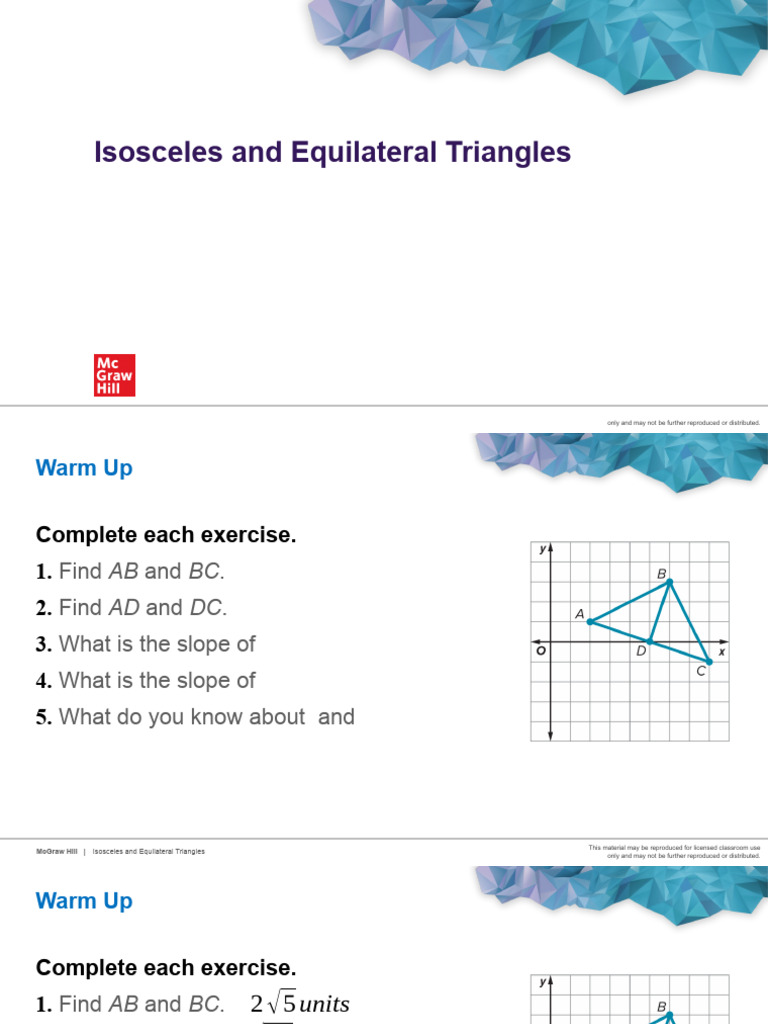 Isosceles and Equilateral Triangles | PDF | Triangle | Elementary Mathematics