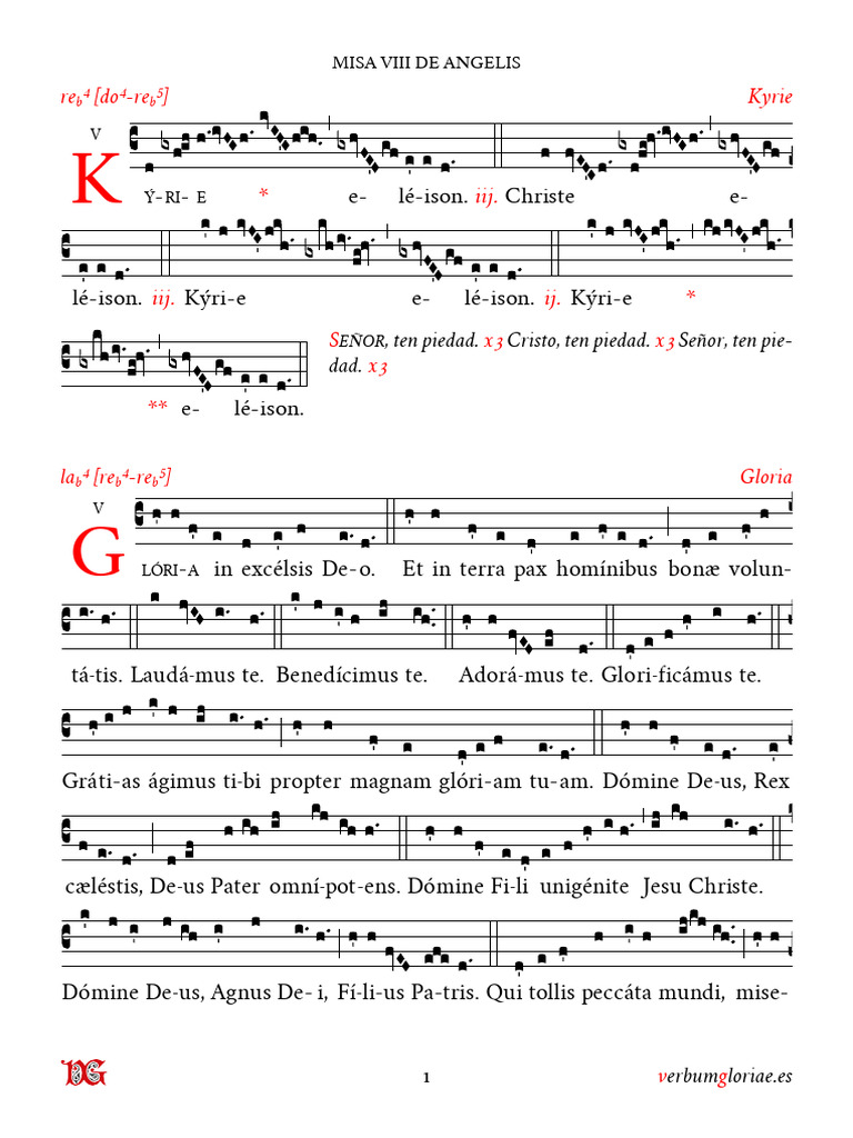 Misa VIII de Angelis | PDF