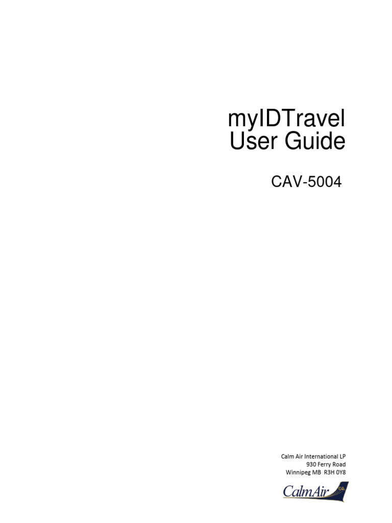 CAV-5004-MyIDTravel User Guide - Amd 2 - Sep 9, 2022 | PDF | Credit ...