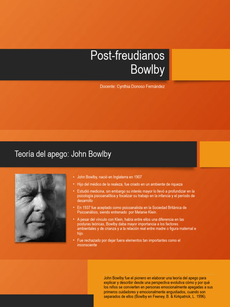 Bowlby 2022 | PDF | Teoría de apego | Sicología
