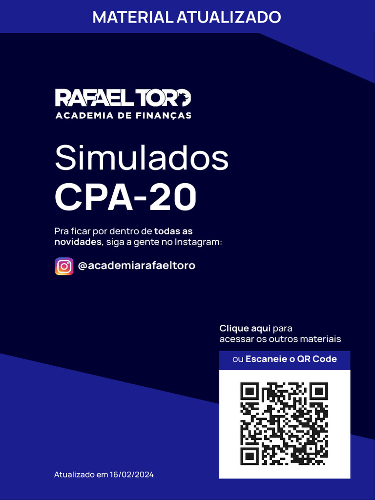 Simulados CPA 20 | PDF