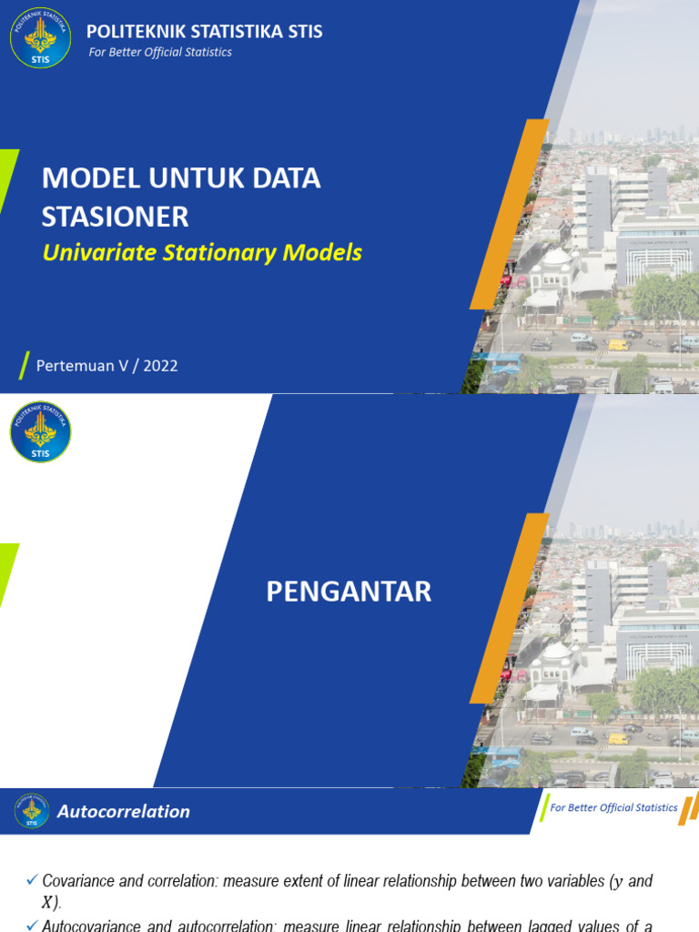 05 Analisis Runtut Waktu - Stationary Models | PDF | Autocorrelation | Errors And Residuals