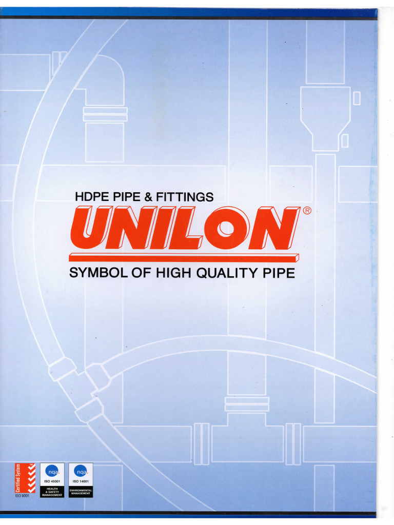 Hdpe Pipe & Fittings Unilon | PDF