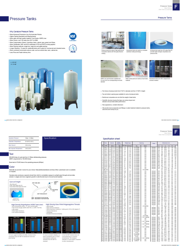 Especificacion Tecnica Tanques FRP CANATURE | Download Free PDF | Pipe (Fluid Conveyance ...