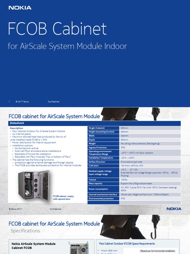 FCOB Cabinet Description | PDF