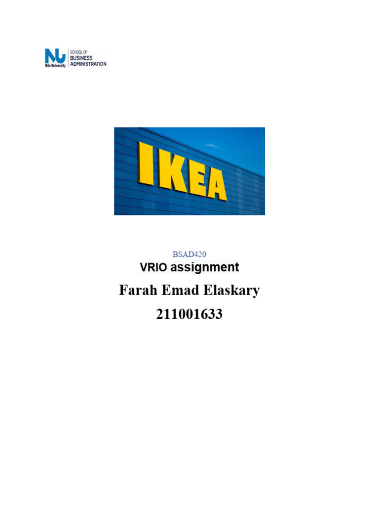 IKEA Assignment | PDF | Brand | Business Process