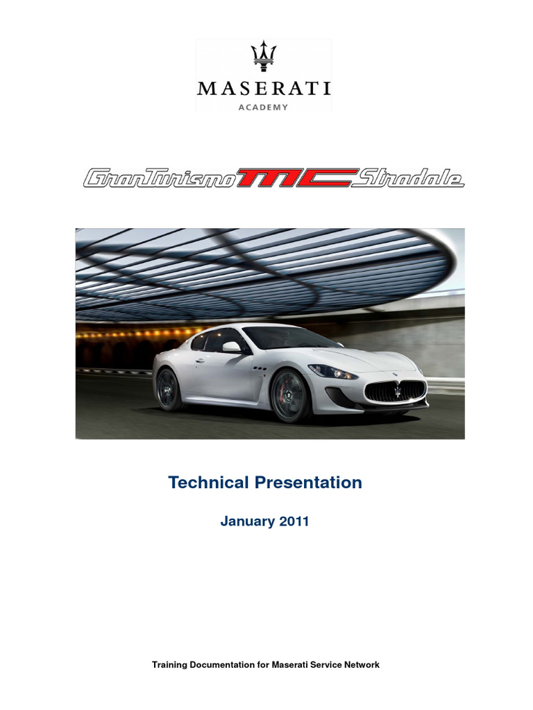 2011 Maserati GranTurismo MC Stradale Technical Presentation | PDF | Manual Transmission ...
