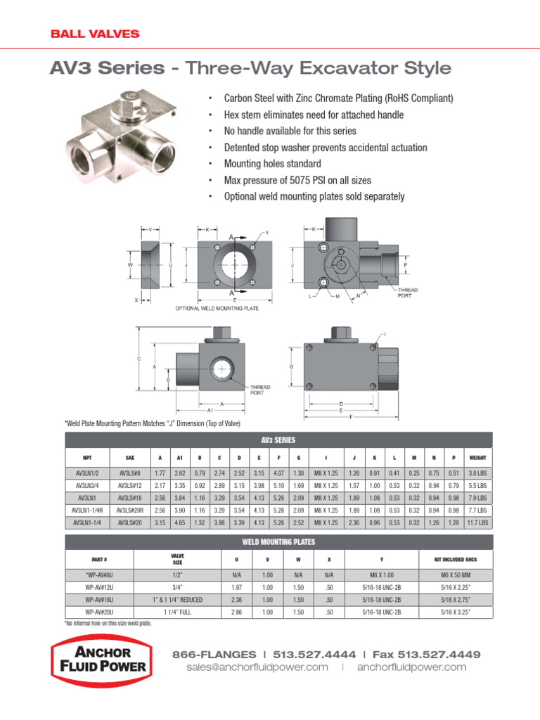 Av3 Series | PDF | Valve | Gas Technologies