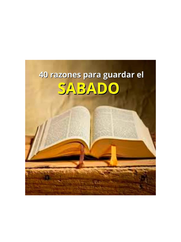 40 Razones Para Guardar El Sabado Pdf