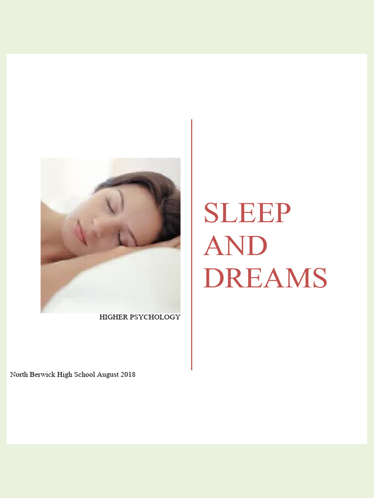 Sleep and Dreams Booklet 1 | PDF | Sleep | Rapid Eye Movement Sleep