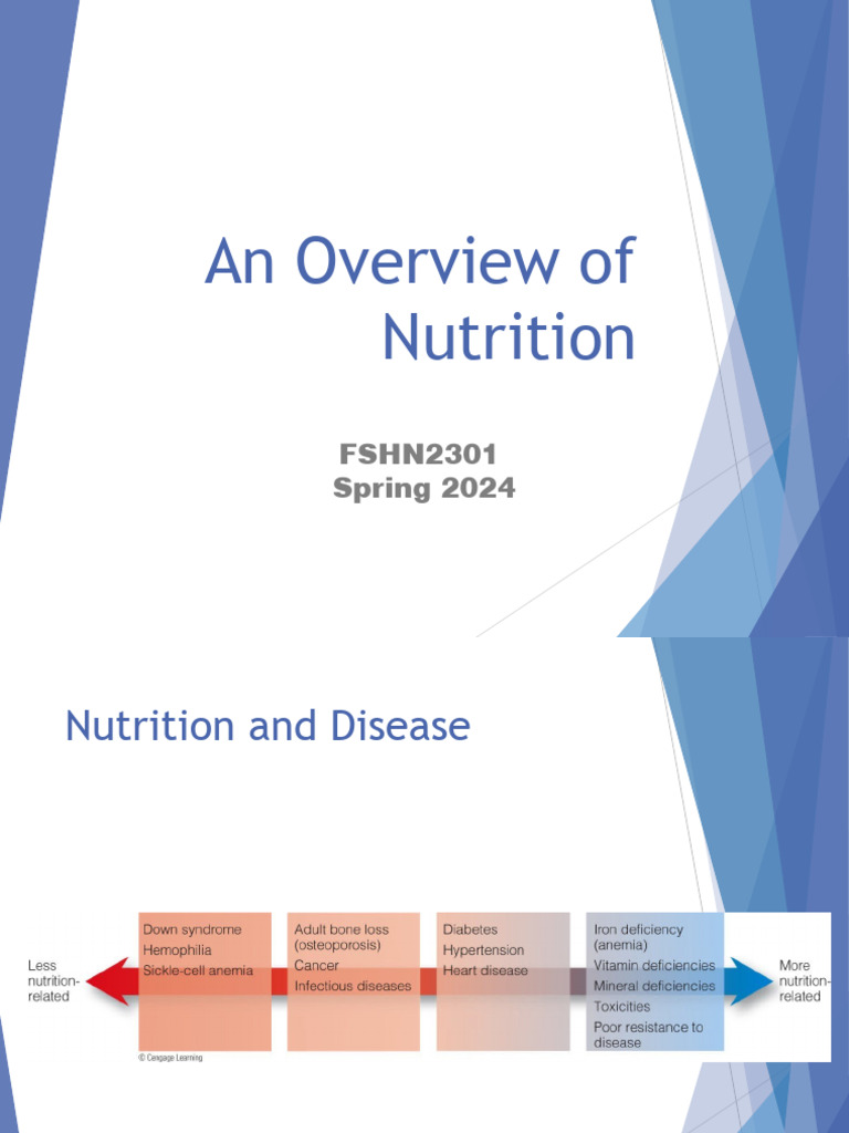 1 An Overview of Nutrition | PDF | Nutrients | Calorie