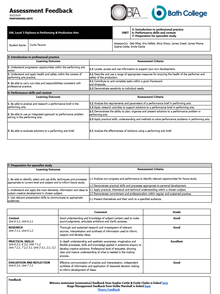 Unit 3 6 7 Scratch Feedback | PDF