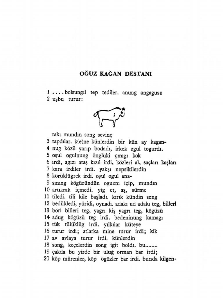 Oguz Kagan DestanÄ METÄ°N | PDF