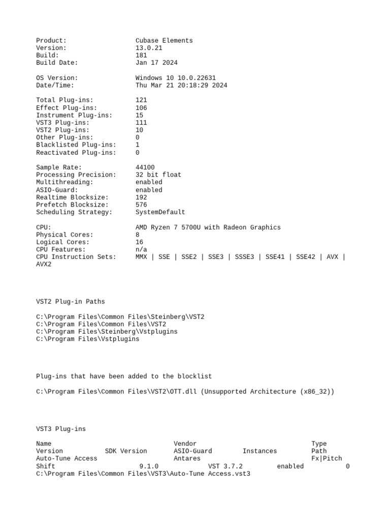 Plug-In Report | PDF | Audio Engineering | Sound Technology