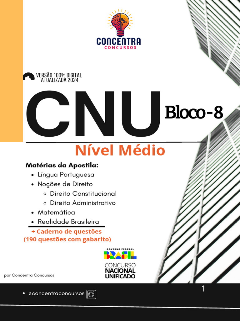 Apostila CNU + Caderno de Questões | PDF | Pronome | Assunto (gramática)