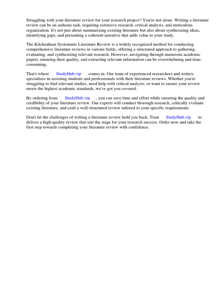 Kitchenham Systematic Literature Review | PDF | Systematic Review ... Kitchenham Systematic Literature Review | PDF | Systematic Review ...