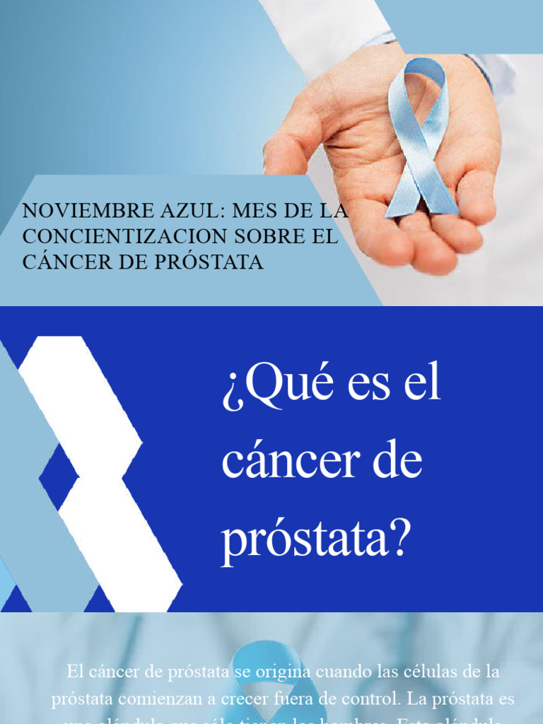 Noviembre azul mes de la concientizacion sobre el cáncer de próstata ...