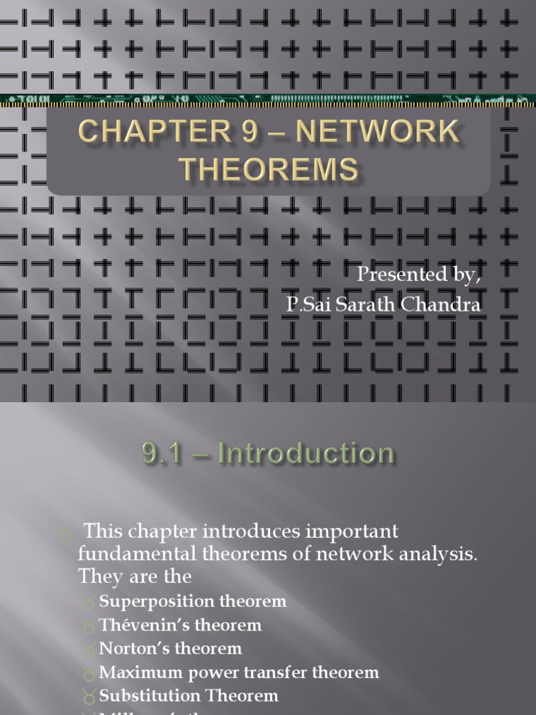 Network Analysis Theorems Overview | PDF | Electrical Network | Series ...