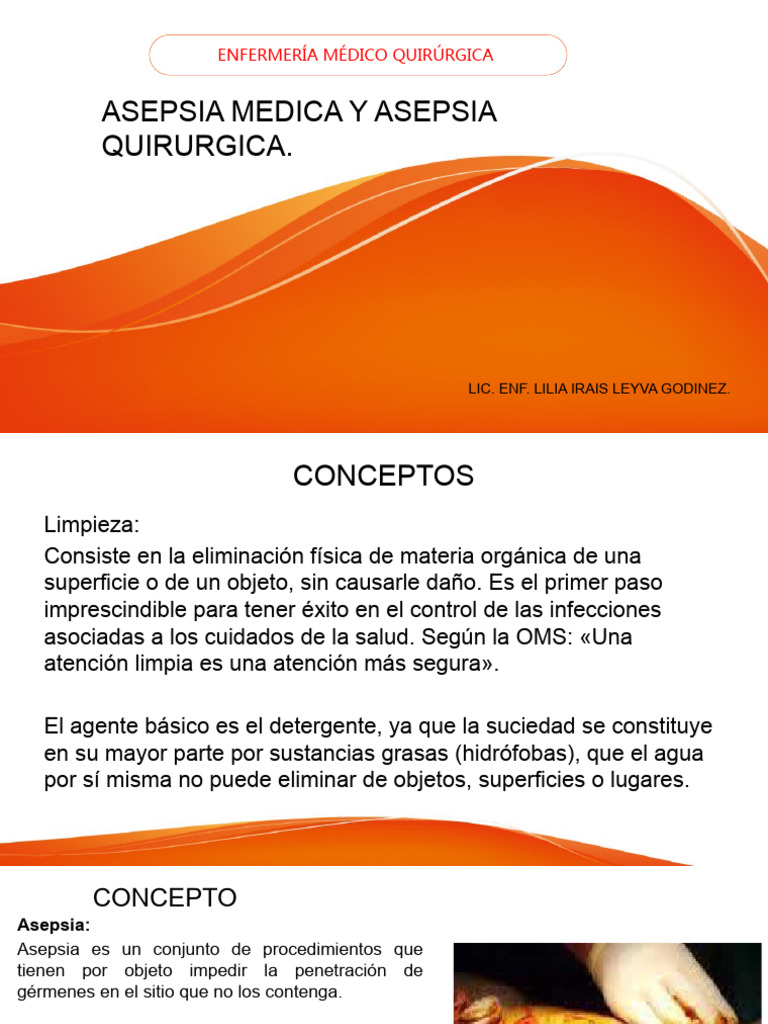 Asepsia Medica y Asepsia Quirurgica | Descargar gratis PDF | Lavado de ...