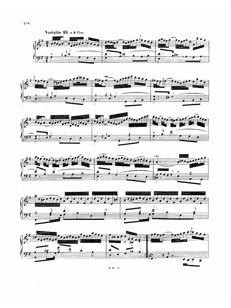 Goldberg Variation 13 | PDF