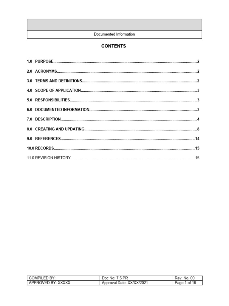 Documented Information.. | PDF