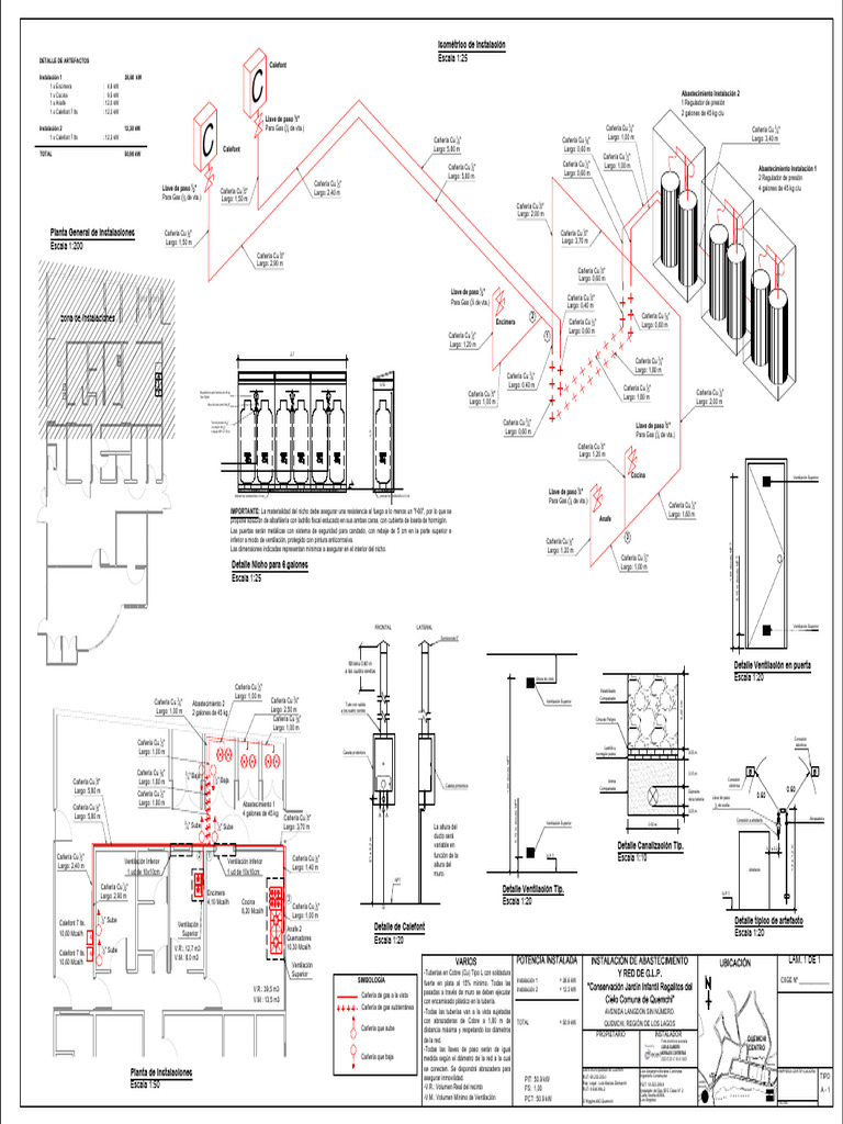 Plano de Una Red de Gas | Descargar gratis PDF | edificio ...