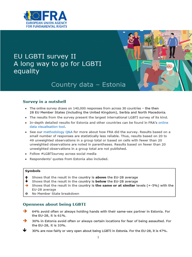 Lgbti Survey Country Data - Estonia | PDF | LGBTQIA+ Studies | Lgbt