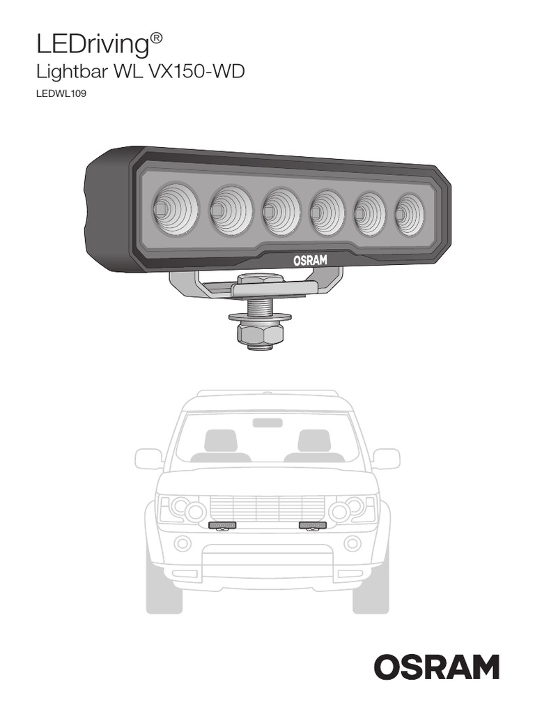 LEDriving Lightbar WL VX150 WD | PDF