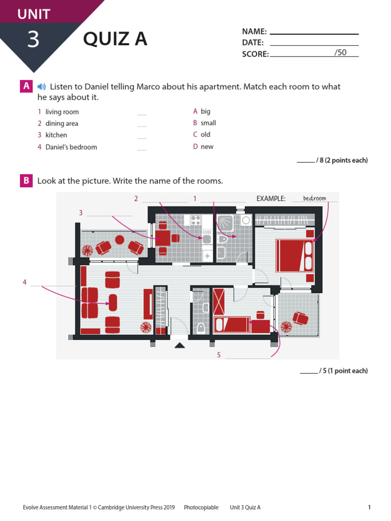 Unit 3 Quiz: Apartment Vocabulary | PDF
