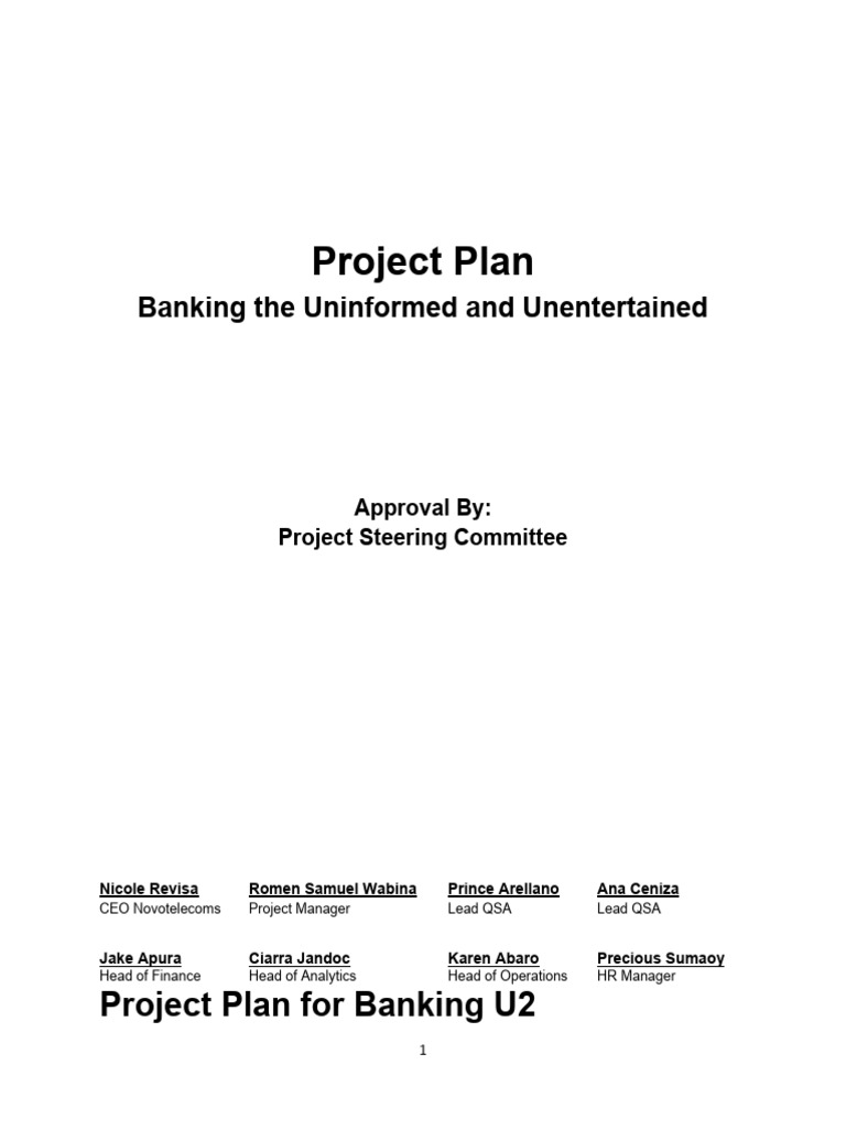 Project Plan | PDF