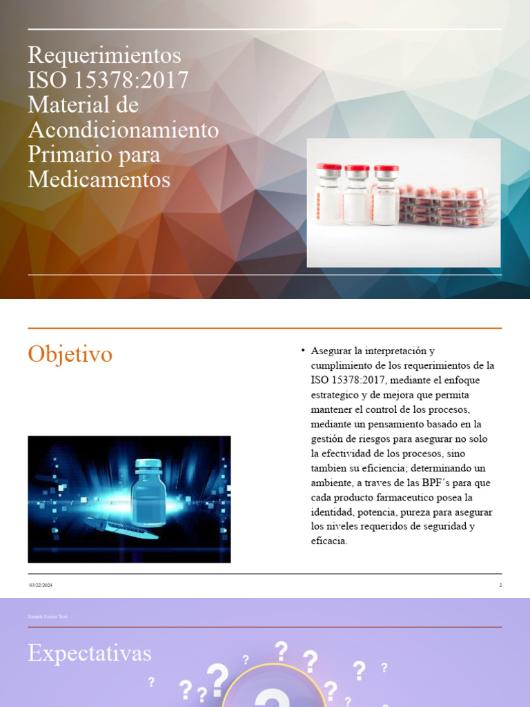 Requerimientos de ISO 15378:2017 | PDF | Calidad (comercial ...