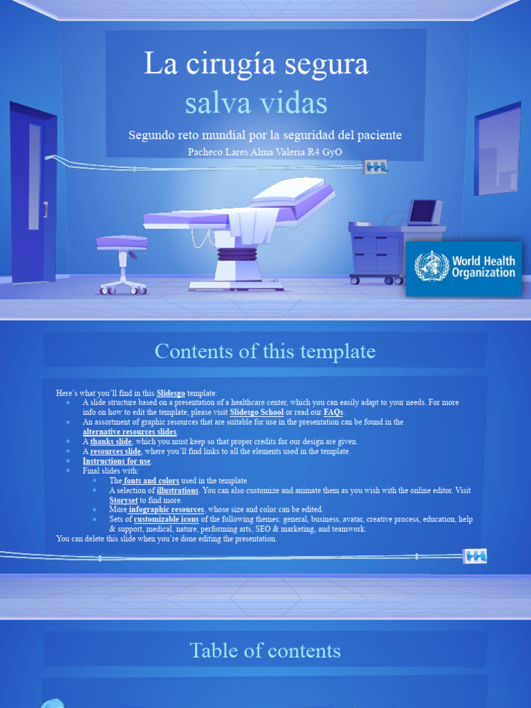 Cirugia Segura Pdf Cirugía Especialidades Medicas