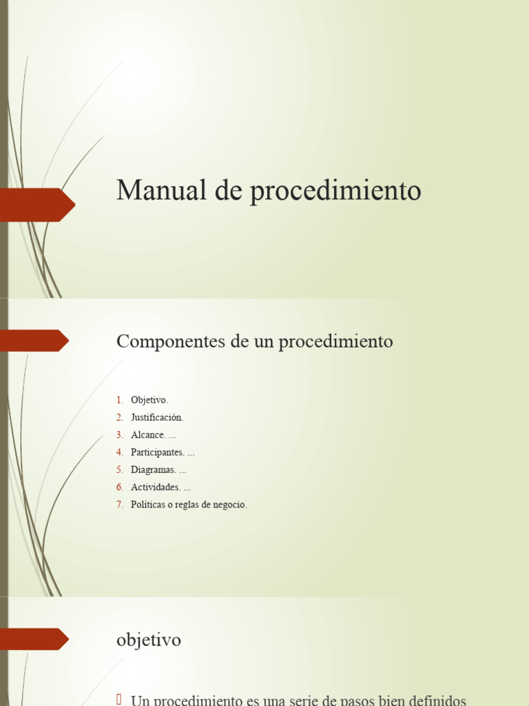 Componentes de un Manual de Procedimientos | PDF | Informática