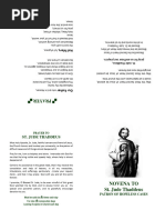 Novena To Saint Jude | PDF | Prayer | Mary, Mother Of Jesus