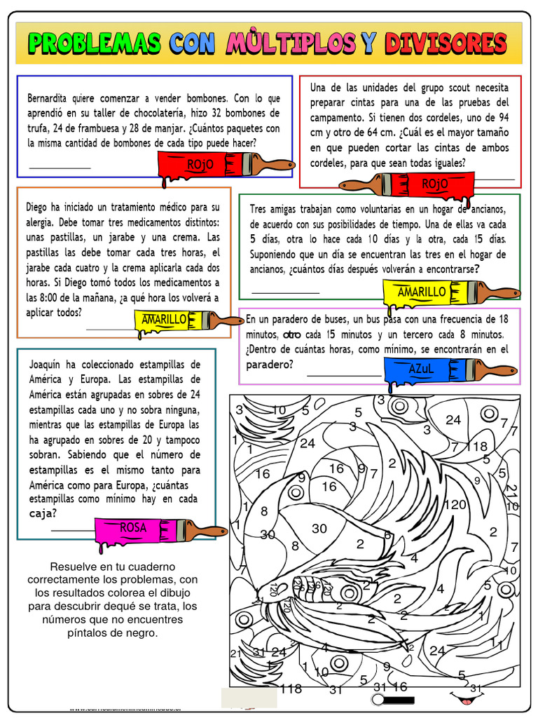 Problemas Con Múltiplos y Divisores | PDF