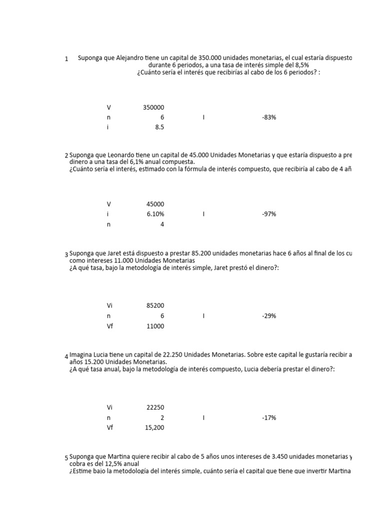 Tasa Efectiva, Nominal, Anticipada y Vencida | PDF | Interés | Interés ... Tasa Efectiva, Nominal, Anticipada y Vencida | PDF | Interés | Interés ...