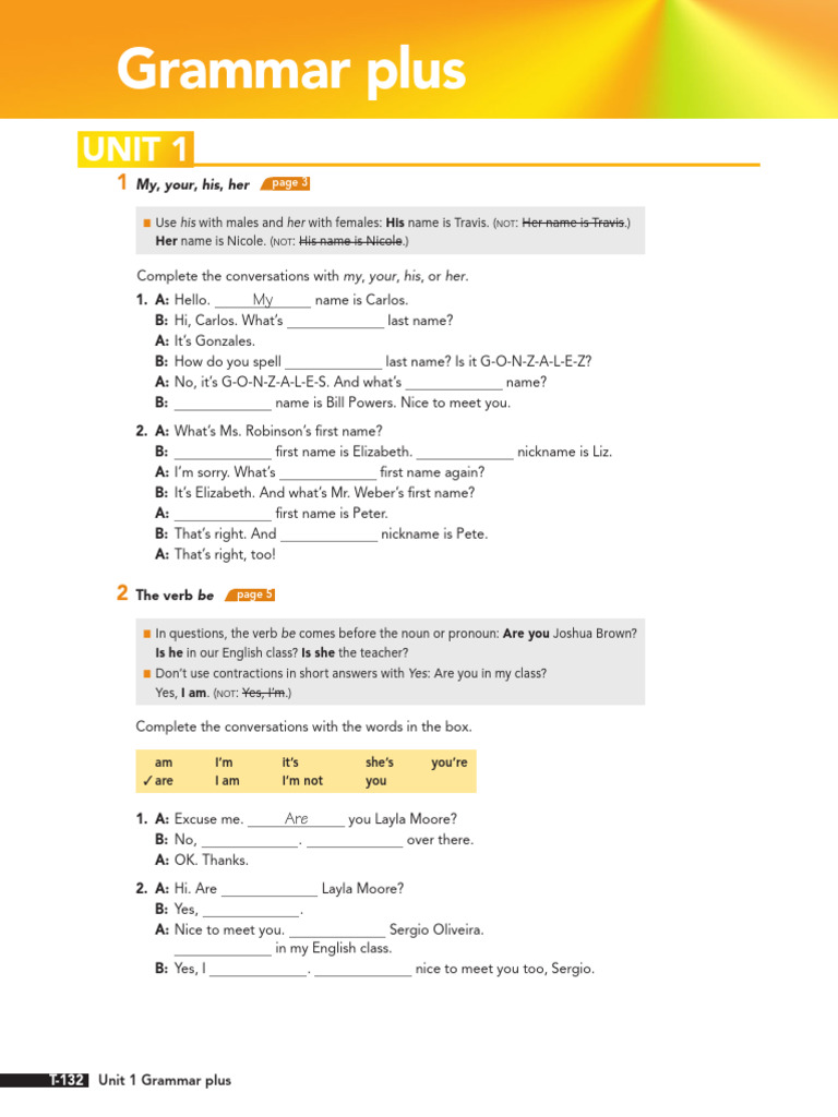 Interchange Intro Grammar Plus 186-204 | PDF | Grammatical Number | Grammar