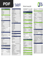 KFH Tariff List Poster en | PDF | Credit Card | Debit Card