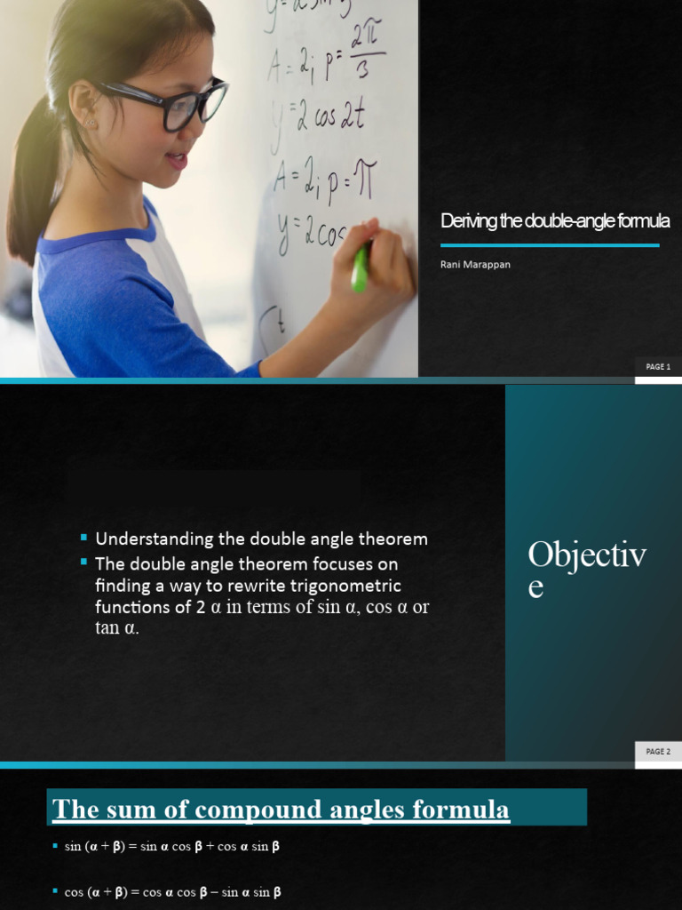 Double Angle | PDF | Mathematics | Mathematical Concepts