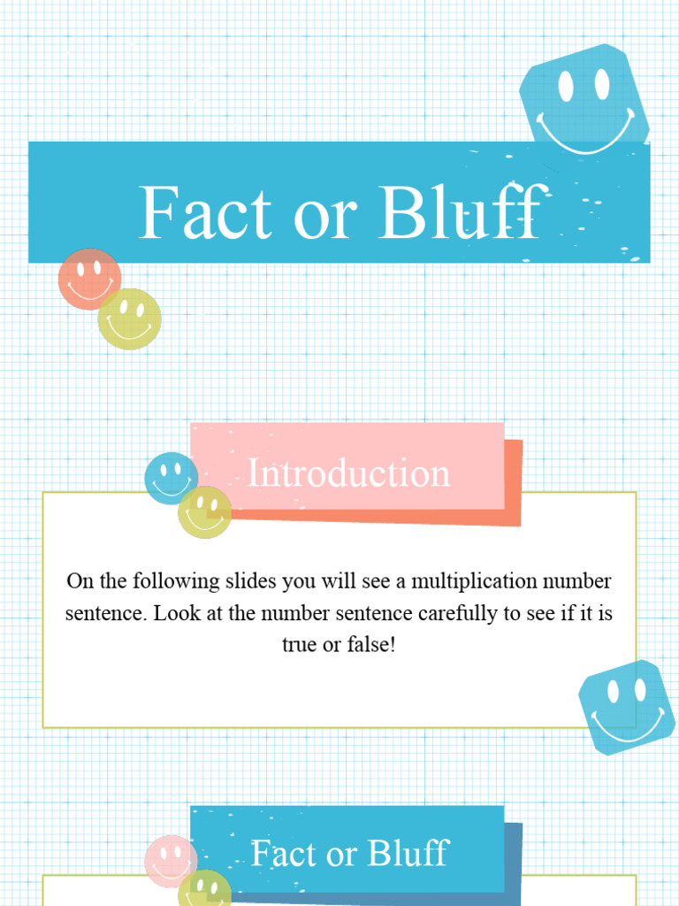 Fact or Bluff Template | PDF | Wellness