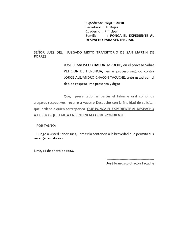 Chacon Tacuche | PDF | Herencia | Intestacy