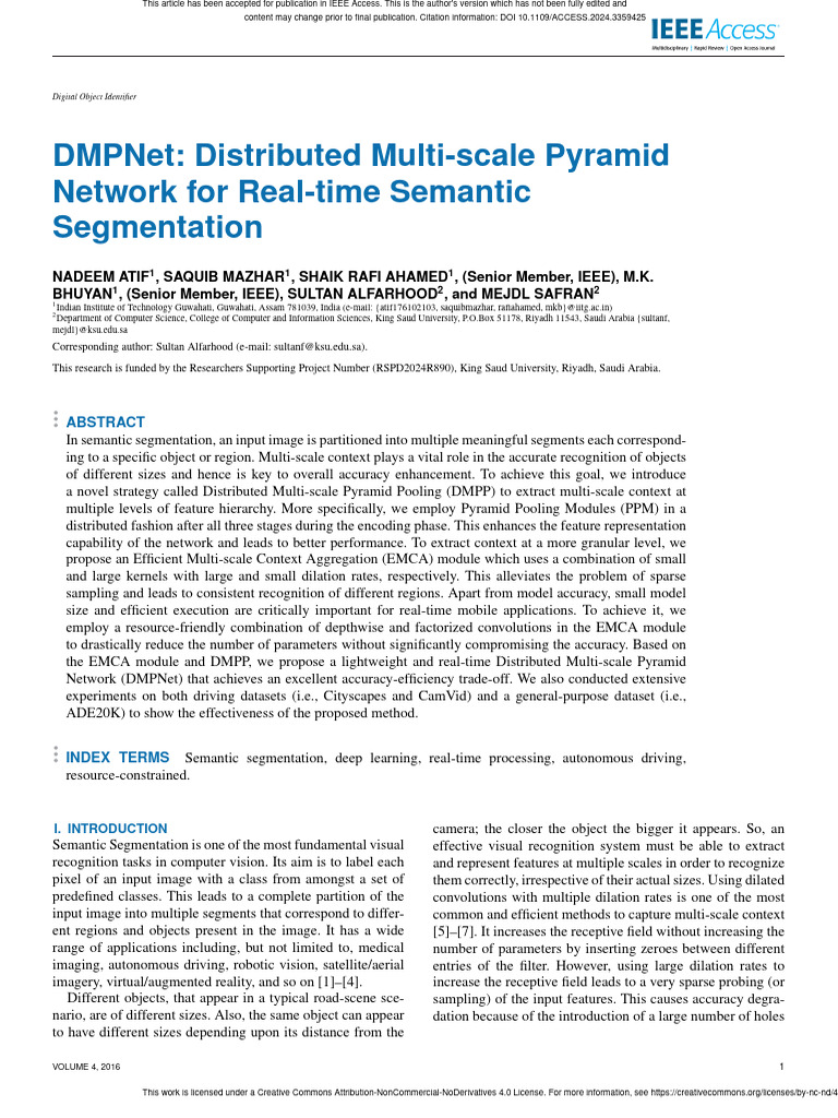 DMPNet Distributed Multi-Scale Pyramid Network For | PDF | Image Segmentation | Computer Vision