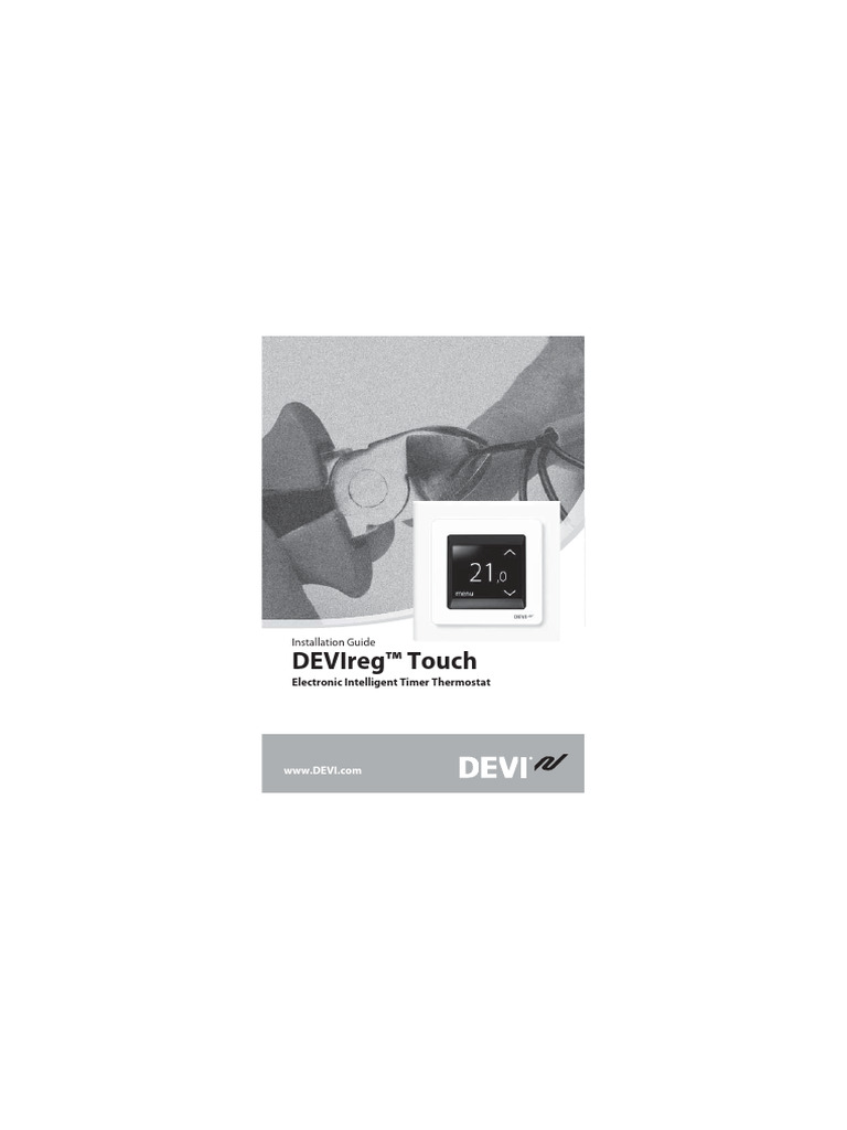 DEVIreg Touch Instructionswproper | PDF | Thermostat | Electrical Connector
