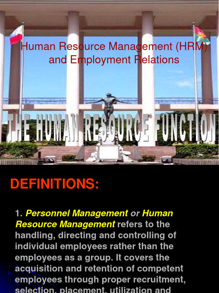 HRM & Employment Relations | PDF | Human Resources | Human Resource ...
