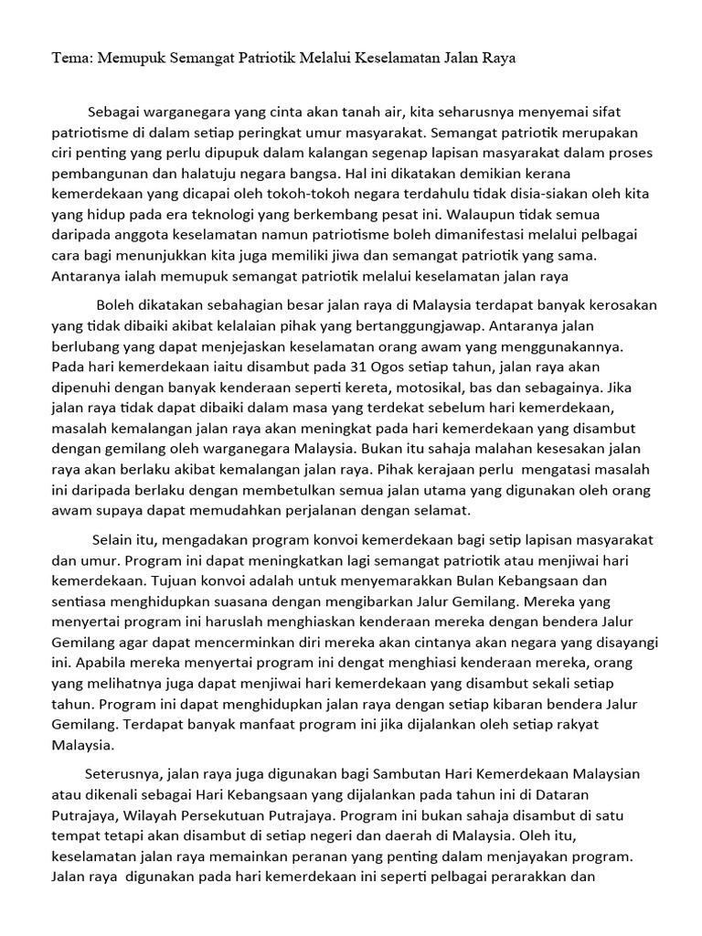 Karangan BM | PDF | Ilmu Sosial | Perjalanan