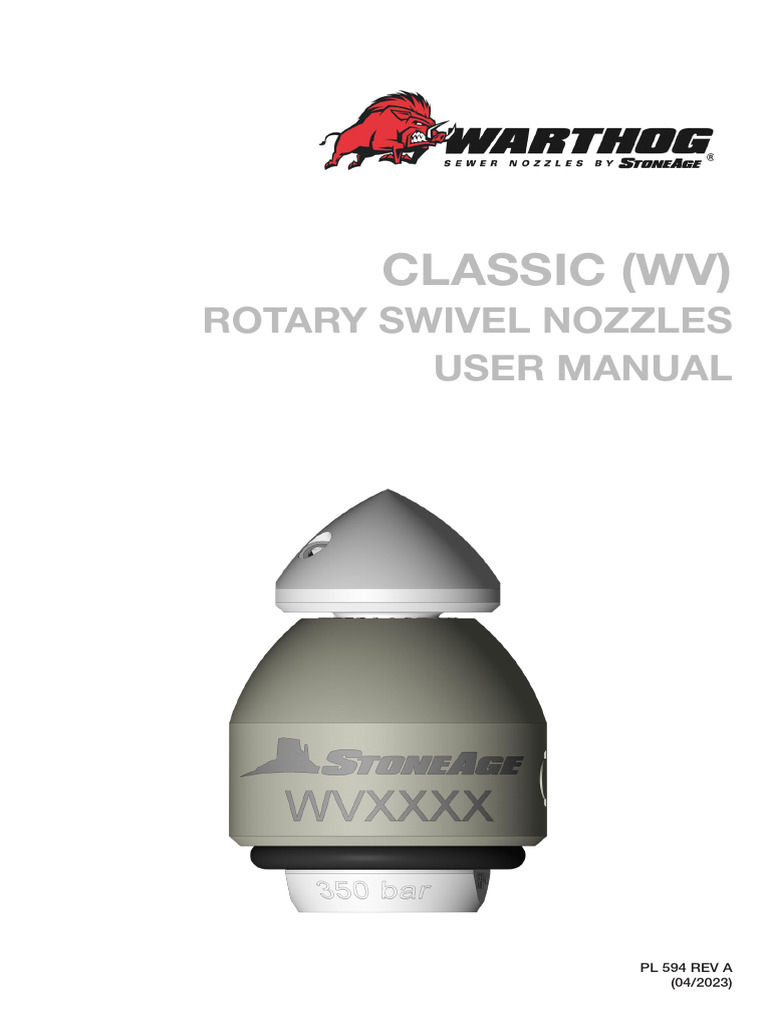 Warthog CLASSIC (WV) User Manual REV A (PL 594) | PDF