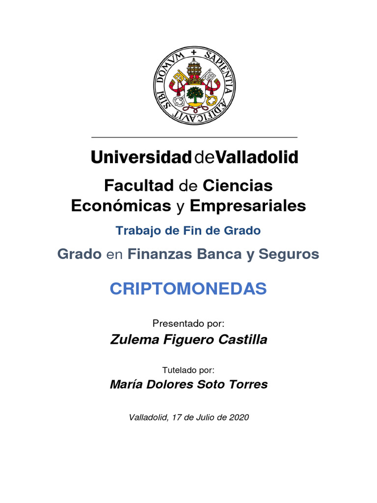TFG e 1113 | PDF | Bitcoin | Criptomoneda