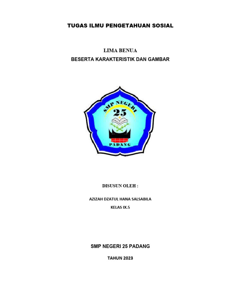 Karakteristik Lima Benua Dunia | PDF | Ilmu Sosial | Perjalanan